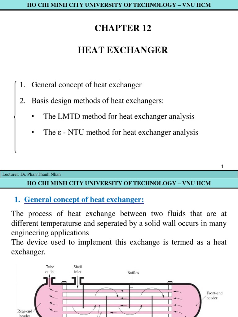 Chapter 12 - Heat Exchanger | PDF | Heat Exchanger | Heat