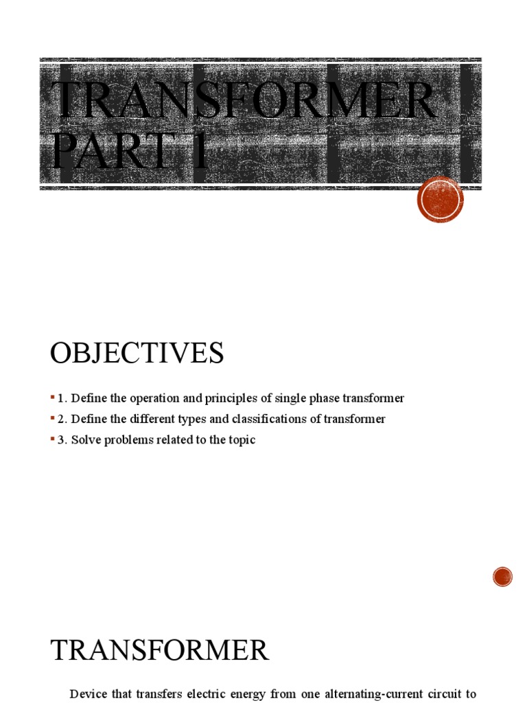 Transformer Part 1 | PDF | Transformer | Inductor