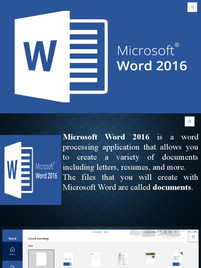Microsoft Word 2016 Overview | PDF