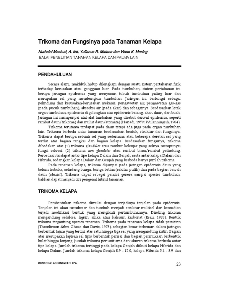 4 Trikoma Dan Fungsinya 04 | PDF