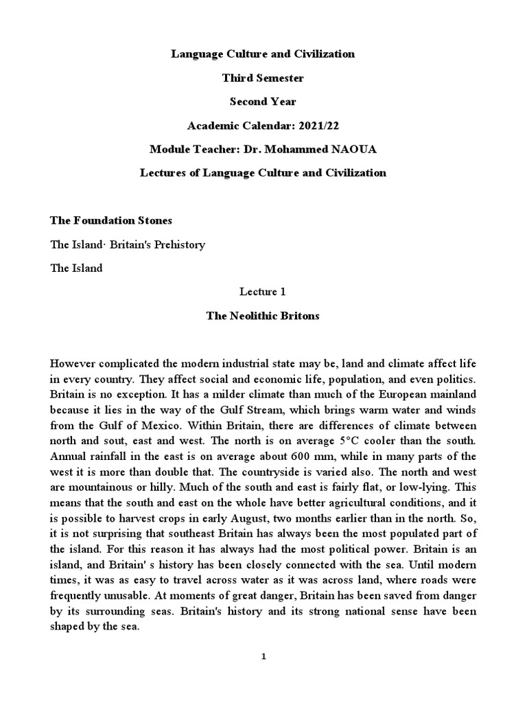 Language Culture And Civilization Pdf Celts Anglo Saxons