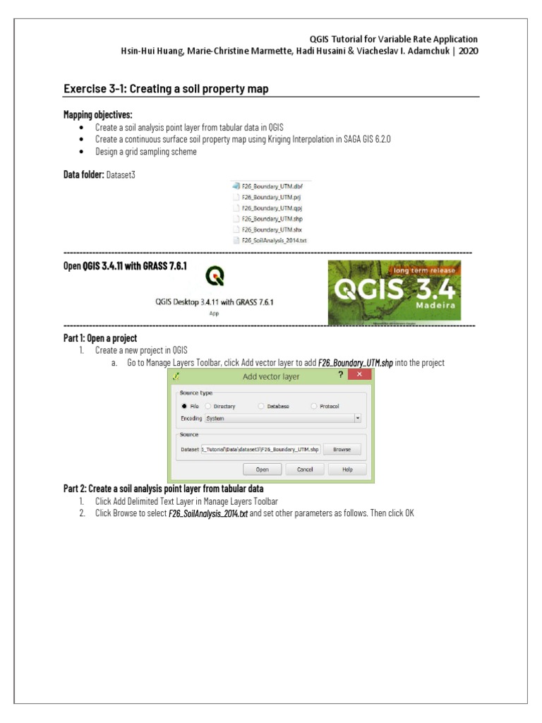 QGIS Tutorial for Variable Rate Application Soil pH Map | PDF | Geographic Information System ...