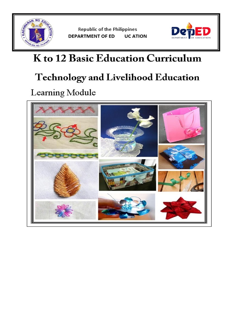 1ST Module | PDF | Embroidery | Yarn