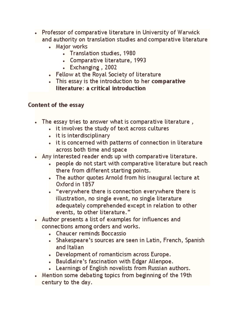 Susan Bassnett Summary | PDF | Translations | Colonialism