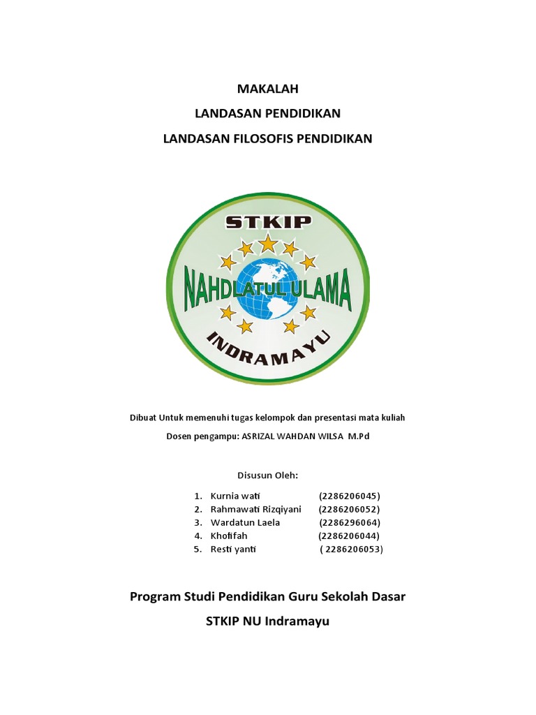 Landasan Filosofis Pendidikan SD | PDF | Filsafat