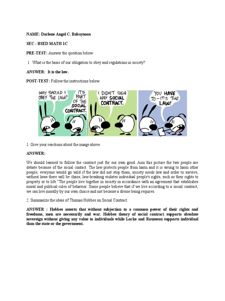 MODULE 6. Social Contract Theory | PDF