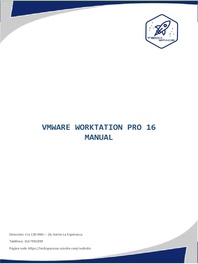 Manual de Instalación VMware Workstation 16 | PDF | V Mware | Red mundial