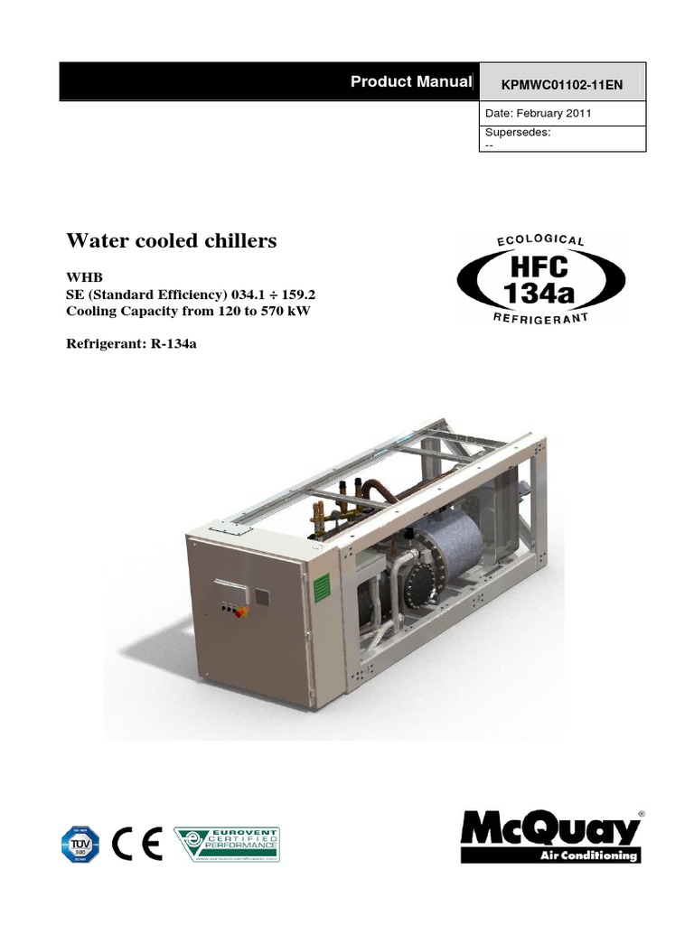 McQuay WHB SE ST Technical Manual Eng | PDF | Heat Exchanger | Air ...