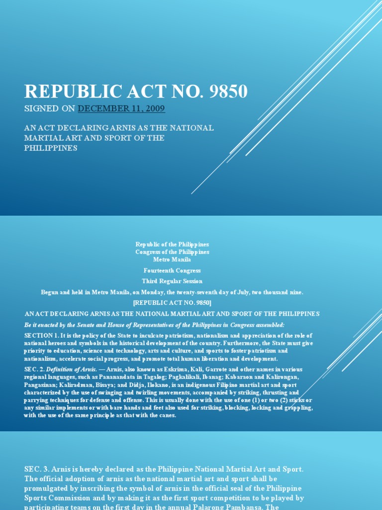 Republic Act No 9850 | PDF | Public Law | Government