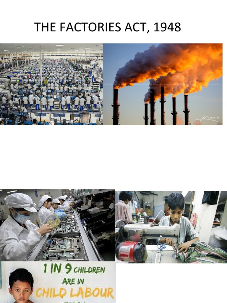 The Factory Act 1948 NEW | PDF | Occupational Safety And Health