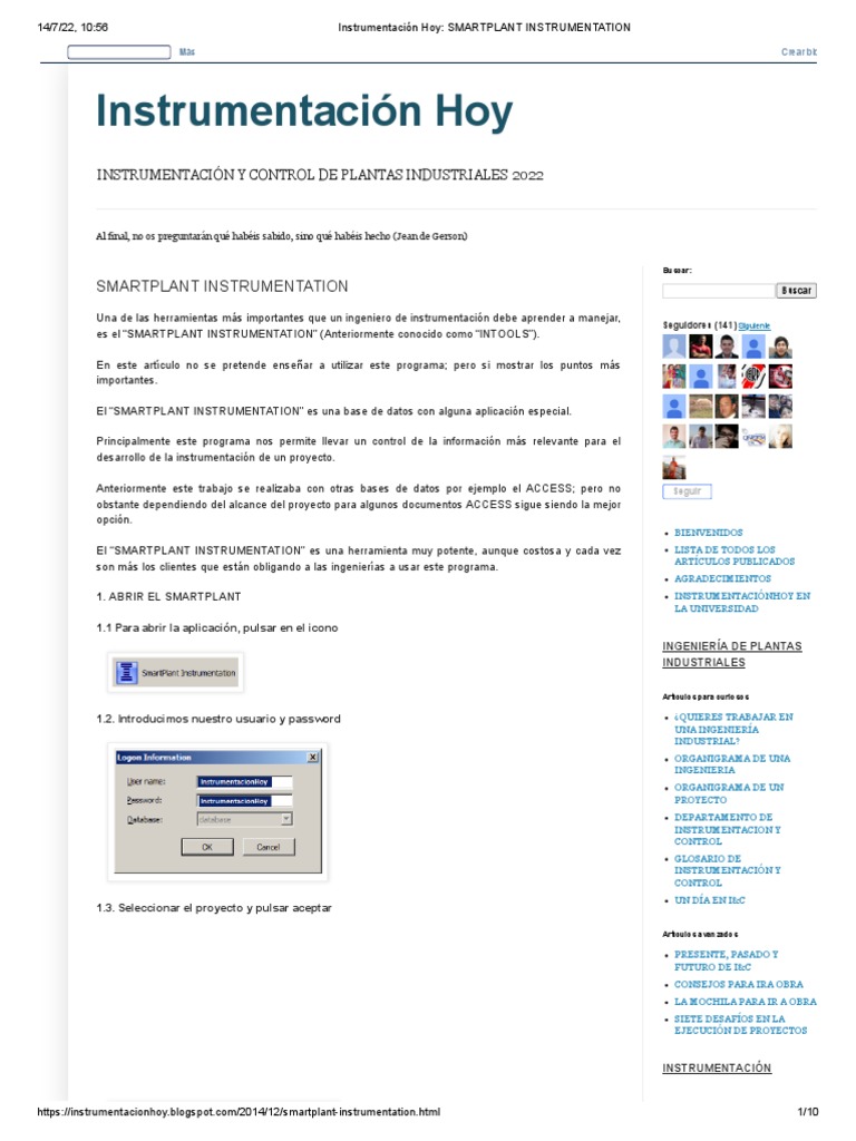 Instrumentación Hoy - SMARTPLANT INSTRUMENTATION | PDF | Vapor