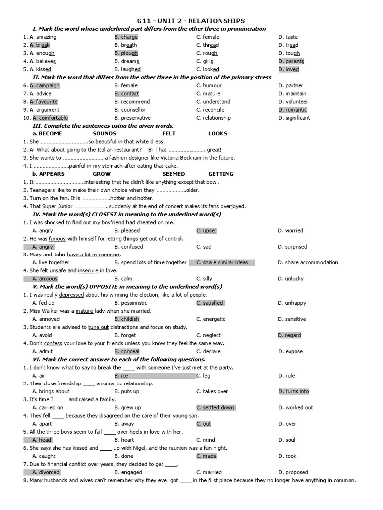 School - G11 - Unit 2 - 11C | PDF | Violence