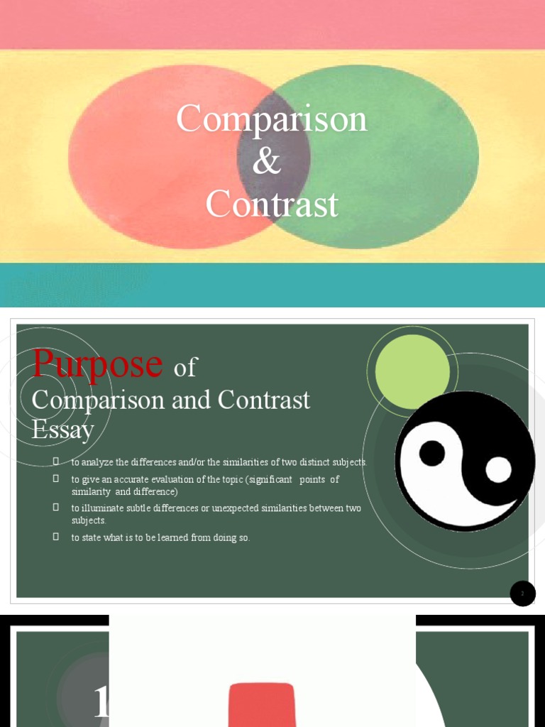 WK5-COMPARISON AND CONTRAST | Descargar gratis PDF | Essays | Cognition