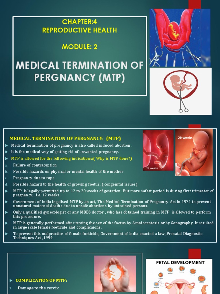 Medical Termination of Pregnancy | PDF | Abortion | Pregnancy