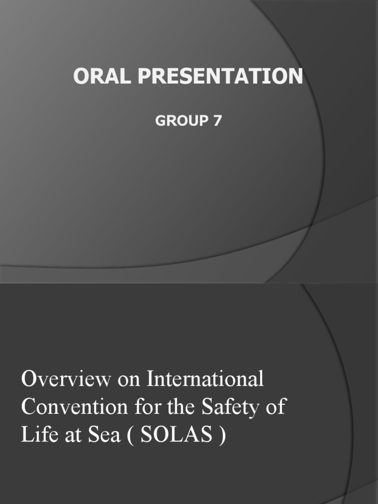 An Overview of the International Convention for the Safety of Life at ...