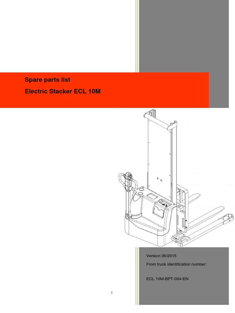 ECL 10M Spare Parts List | PDF | Axle | Manufactured Goods
