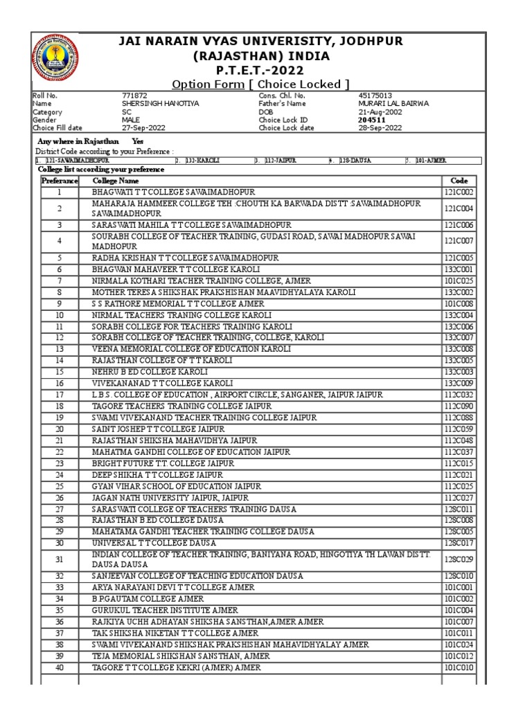 FinalCollSel COLLAGE LIST | PDF