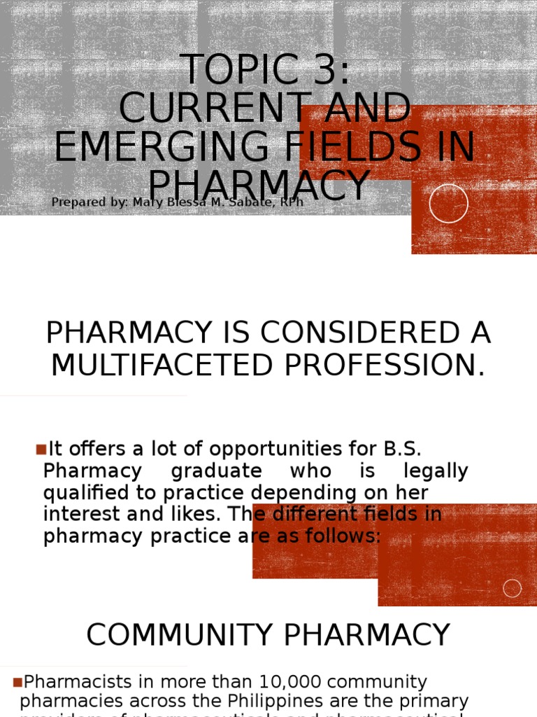 Topic 3 Pdf Pharmacy Pharmacist