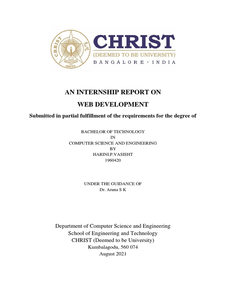Webpage Development Report | PDF | Websites | World Wide Web