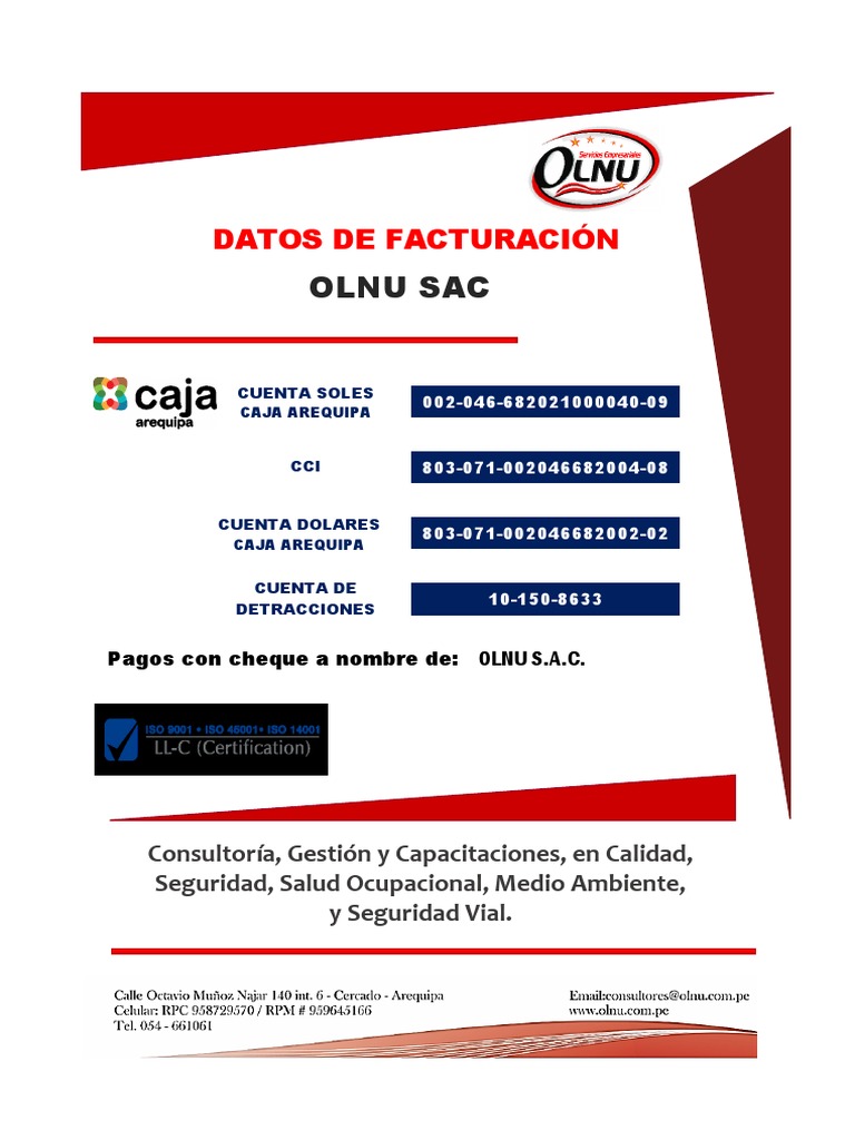 Cuenta Olnu 2020 V2 | PDF