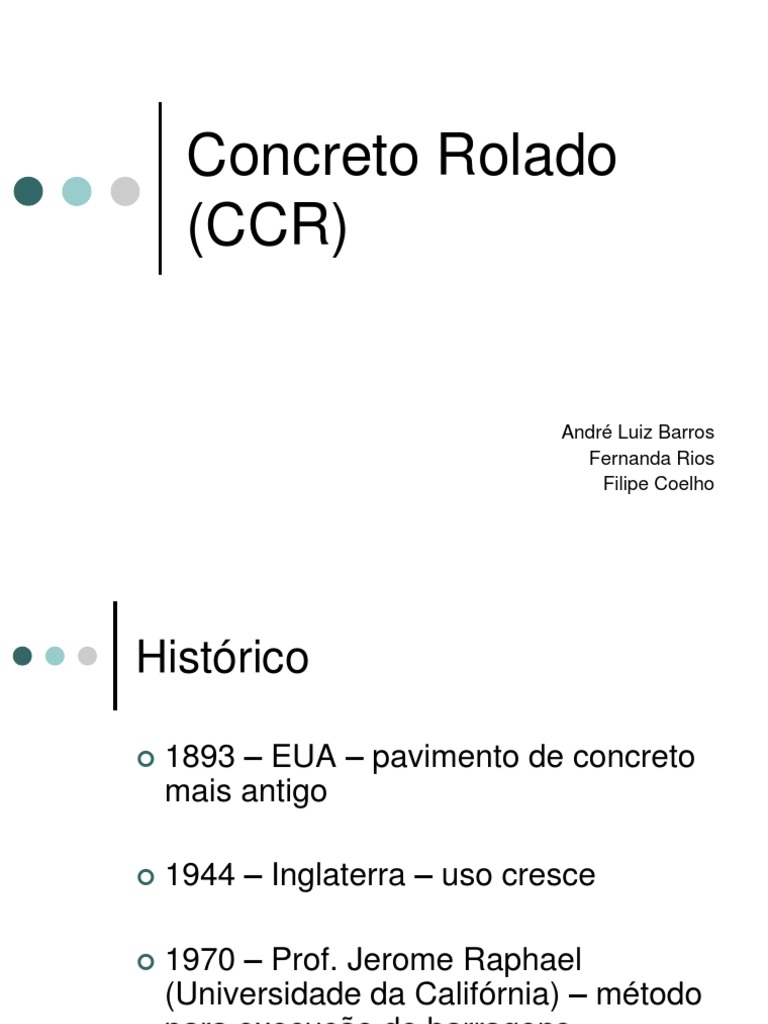 Concreto Rolado (CCR) | PDF