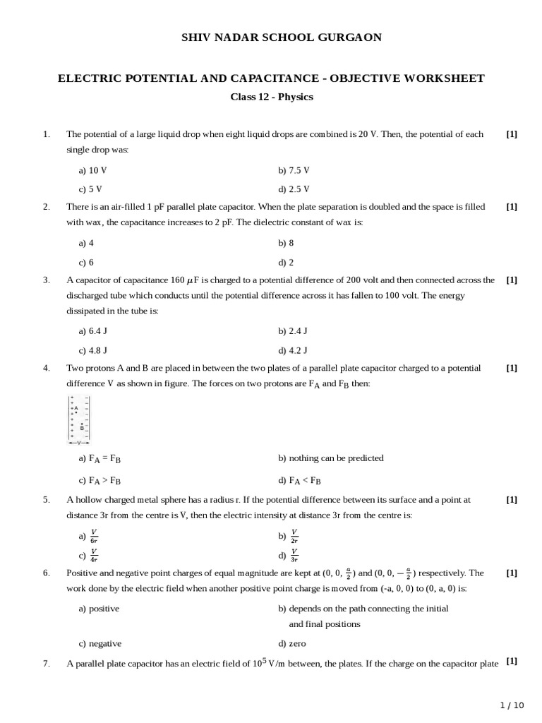Capacitor Concepts and Calculations | PDF | Capacitor | Capacitance