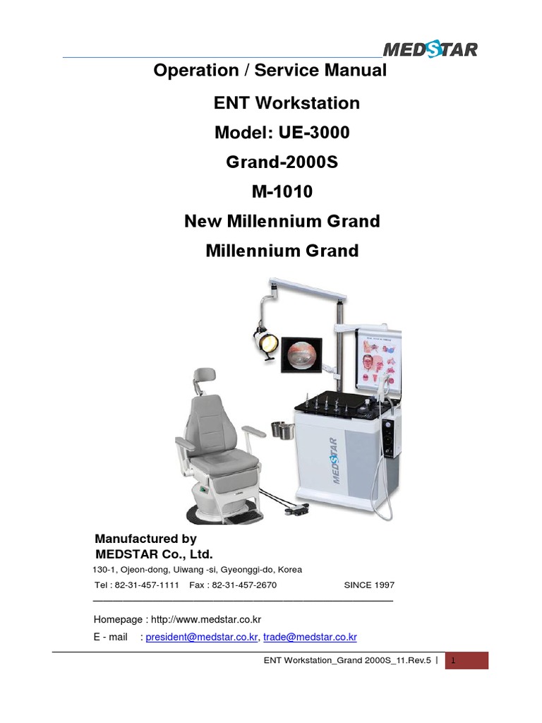 Medstar Millennium Grand ENT Unit | PDF | Electrical Connector | Lighting
