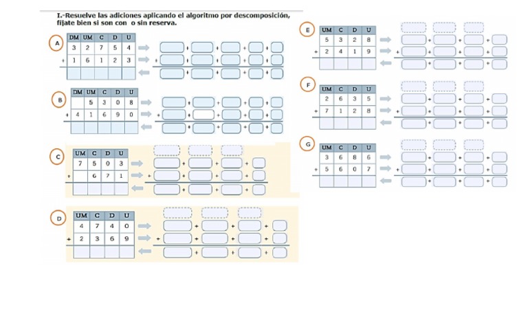 Adiciones Por Descomposición Aditiva | PDF