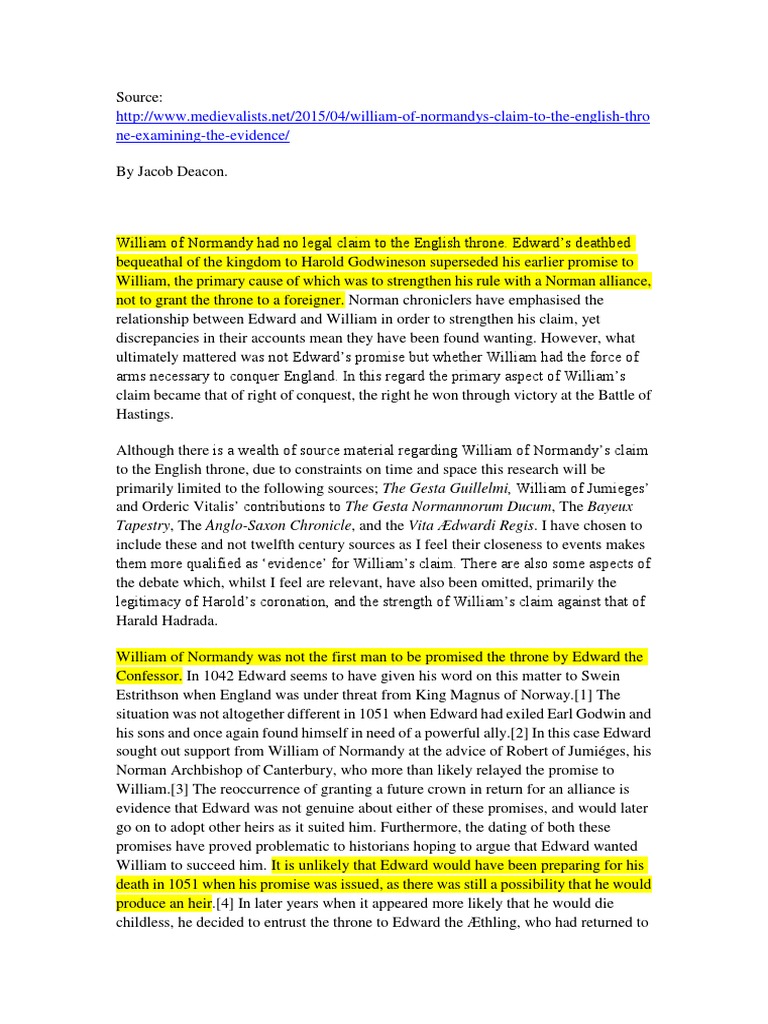 004 William The Conqueror | PDF | William The Conqueror