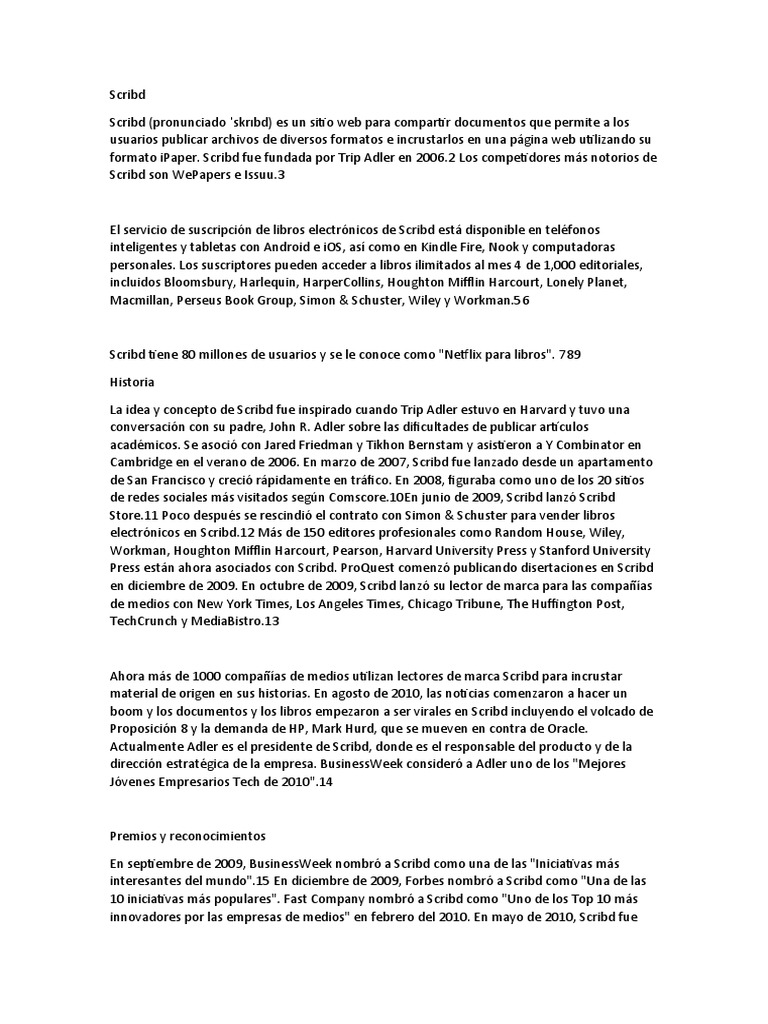Scribd | PDF | Scribd | web 2.0