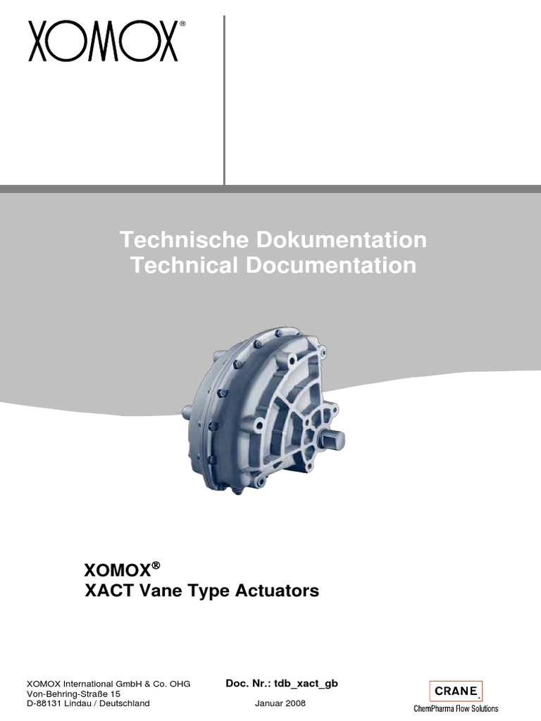 Matryx Vane Actuator Technical Data | PDF | Actuator | Valve