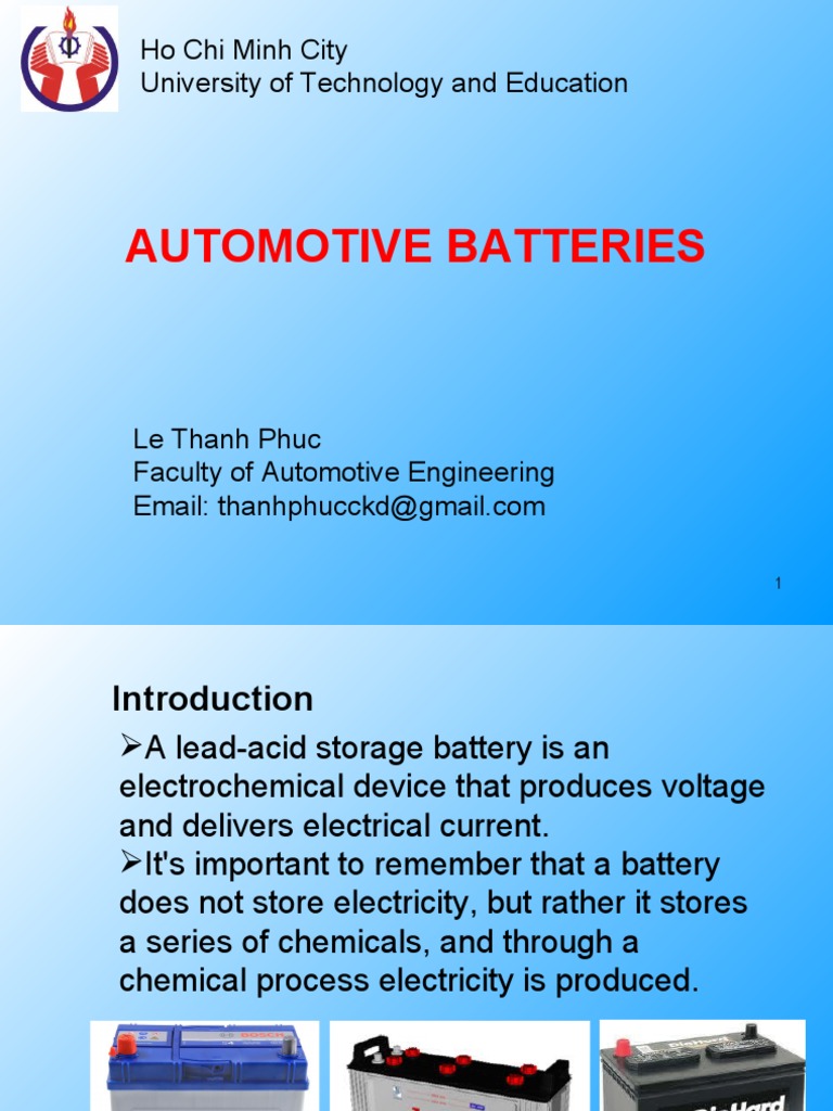 Understanding Automotive Batteries | PDF | Energy Storage | Electricity