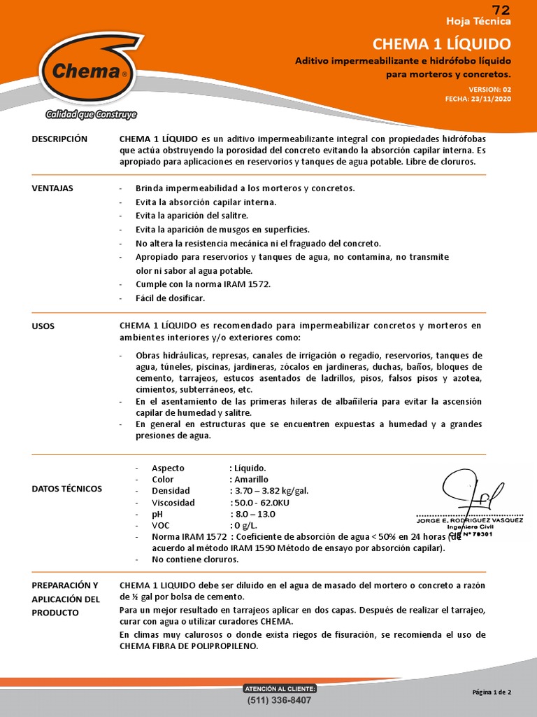 Chema Liquido 1 | PDF | Hormigón | Agua