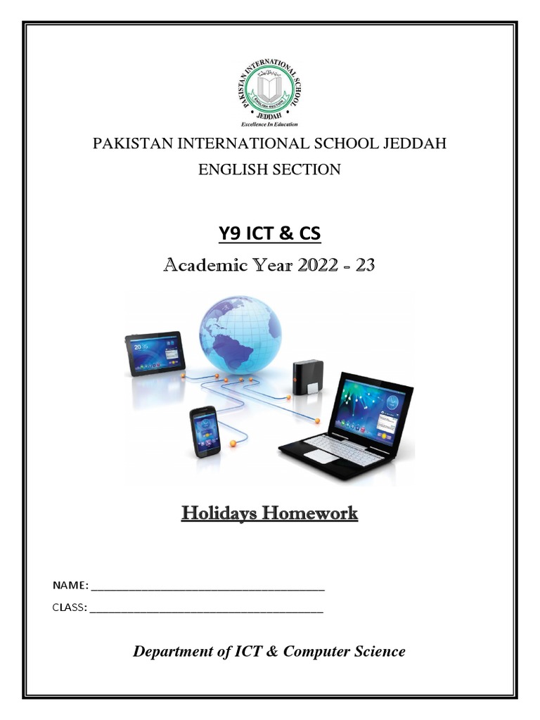Planning an Educational Website: A Holiday Homework Project Assigning ...