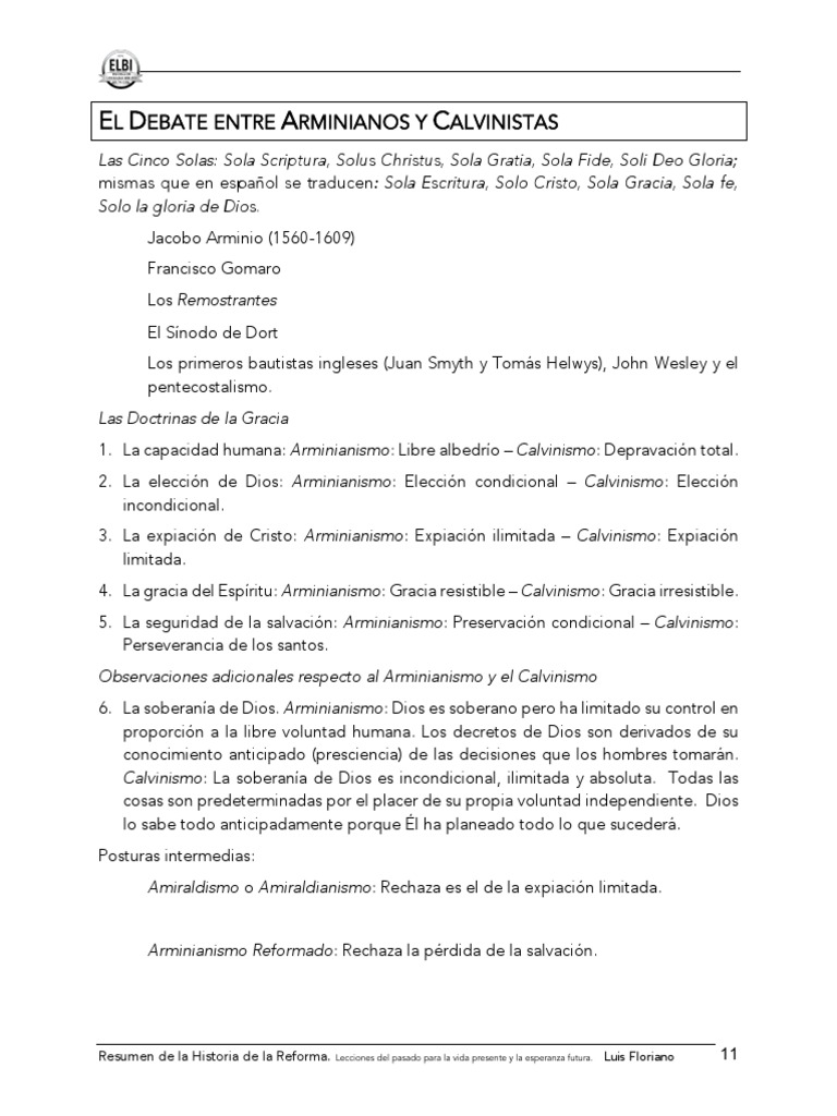 Debate Arminio Vs Calvino Luis Floriano | PDF | Arminianismo | calvinismo