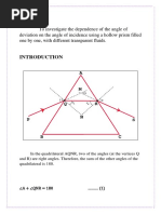 Hollow Prism Class 12 Physics Investigatory Project | PDF | Prism ...