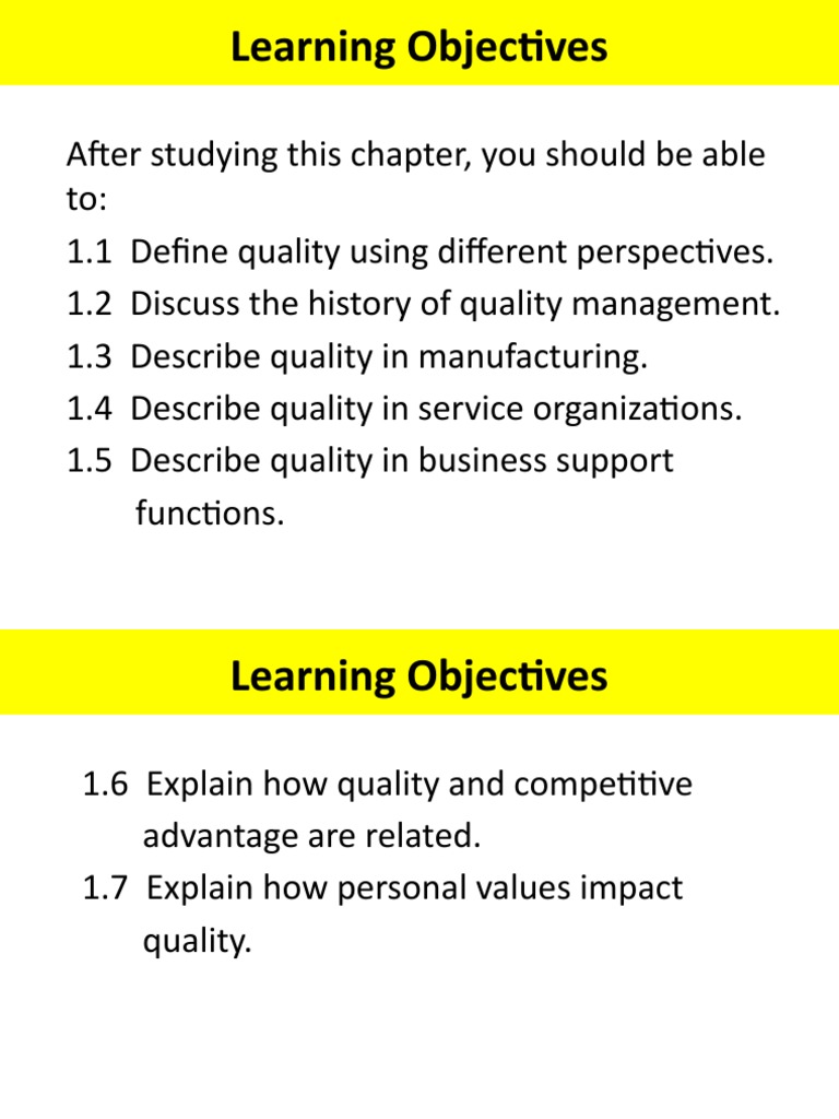Module 1 Introduction To Quality | PDF | Quality Assurance | Quality ...