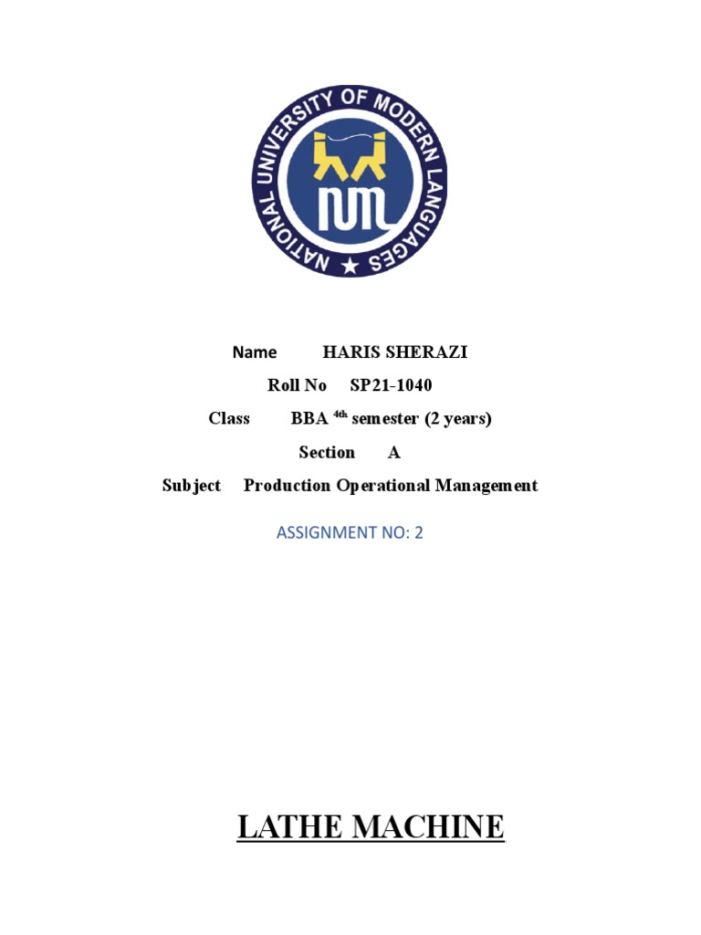 POM Assign | PDF | Gear | Grinding (Abrasive Cutting)