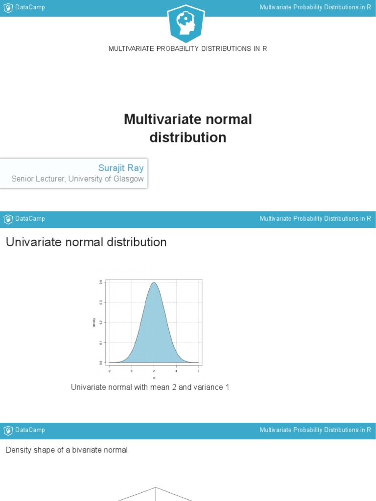 Multivariate Normal Distribution | PDF | Normal Distribution | Probability Distribution