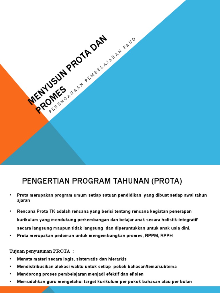 Menyusun Prota Dan Promes | PDF