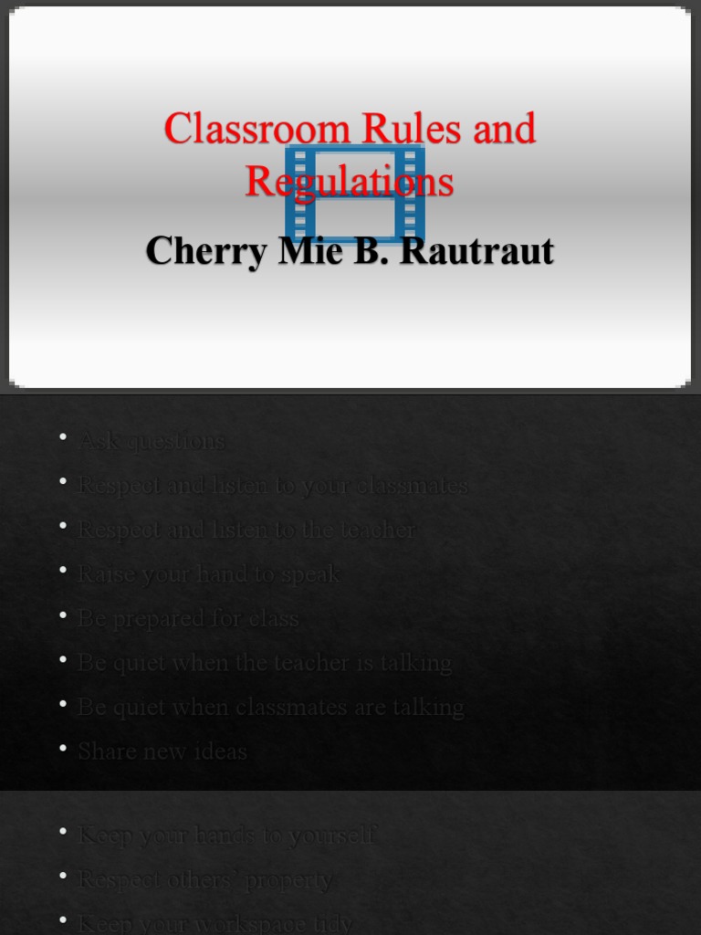 Essential Classroom Rules and Guidelines | PDF | Career & Growth