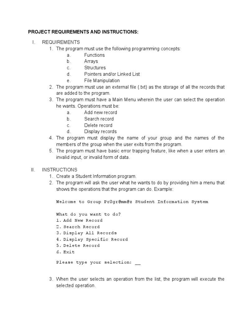 Student Record Management System | PDF | Computer Program | Programming