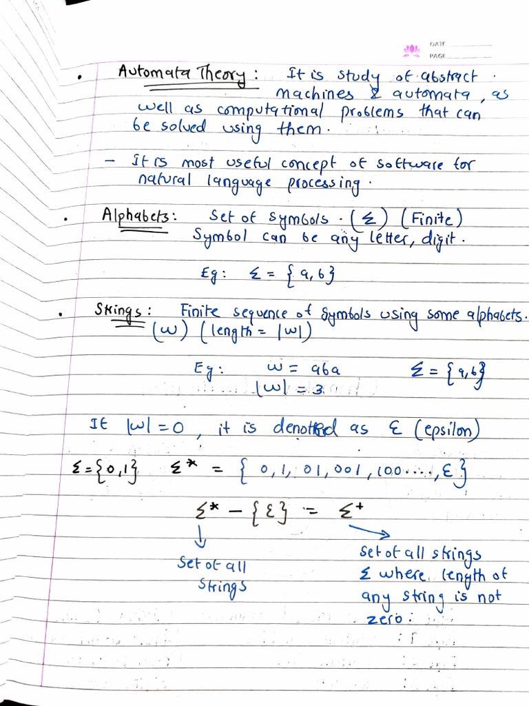 Toc Unit 1 Pdf