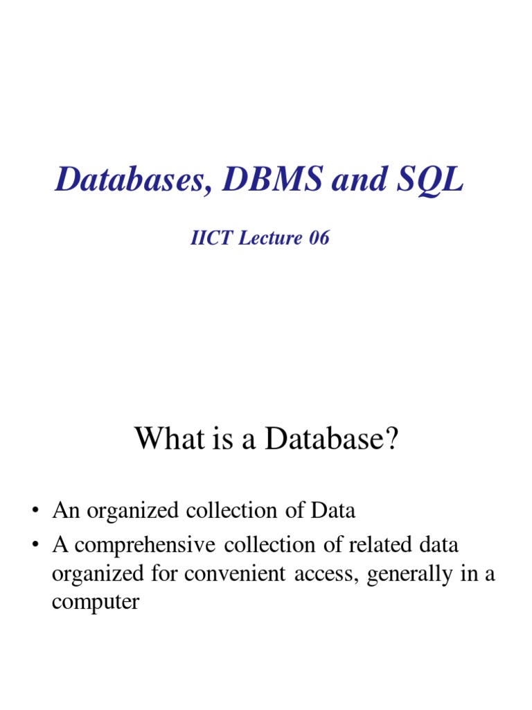 Ict L6 Exercise | PDF | Relational Database | Databases