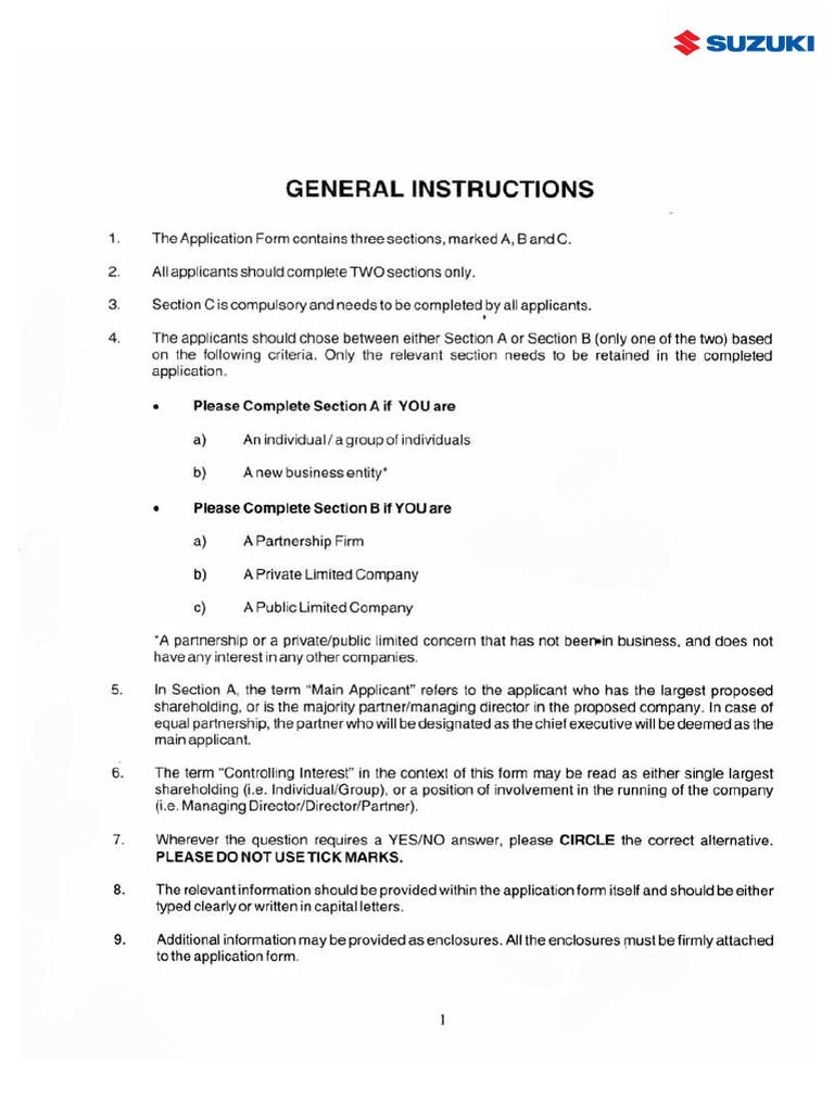 Dealer Application Form | PDF