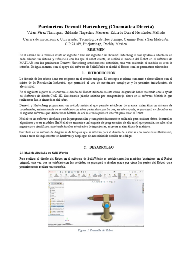 Cinematica Directa | PDF