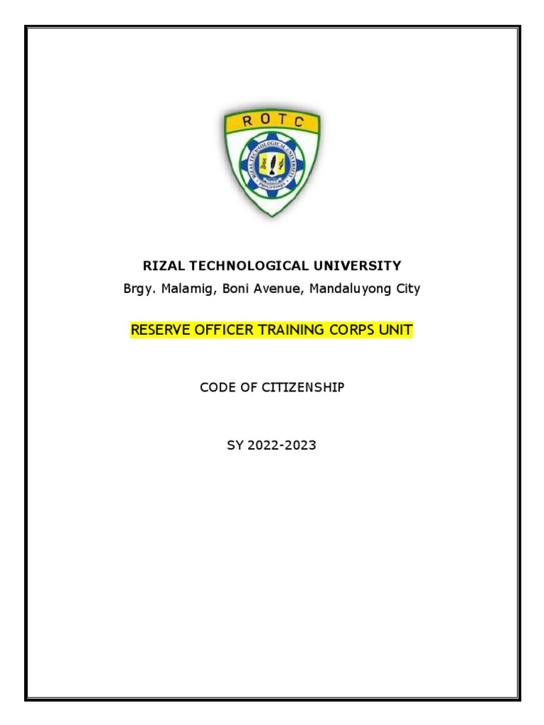 Code of Citizenship Handouts | PDF