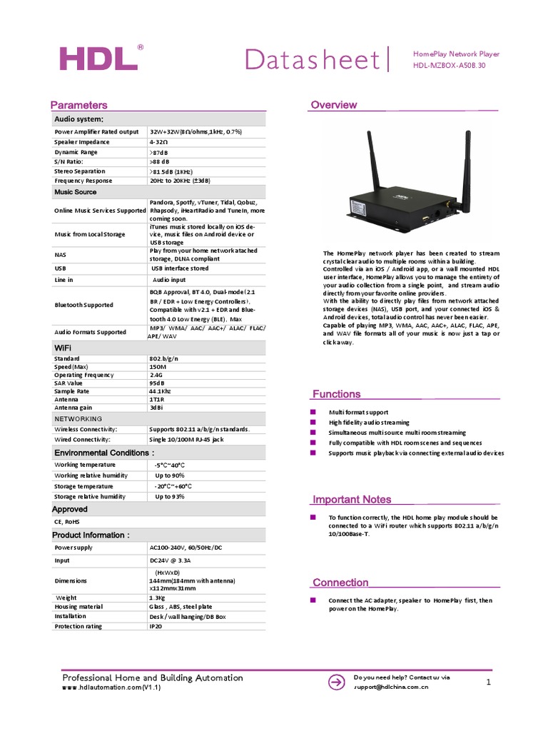 Stream crystal clear audio throughout your home with HomePlay | PDF ...