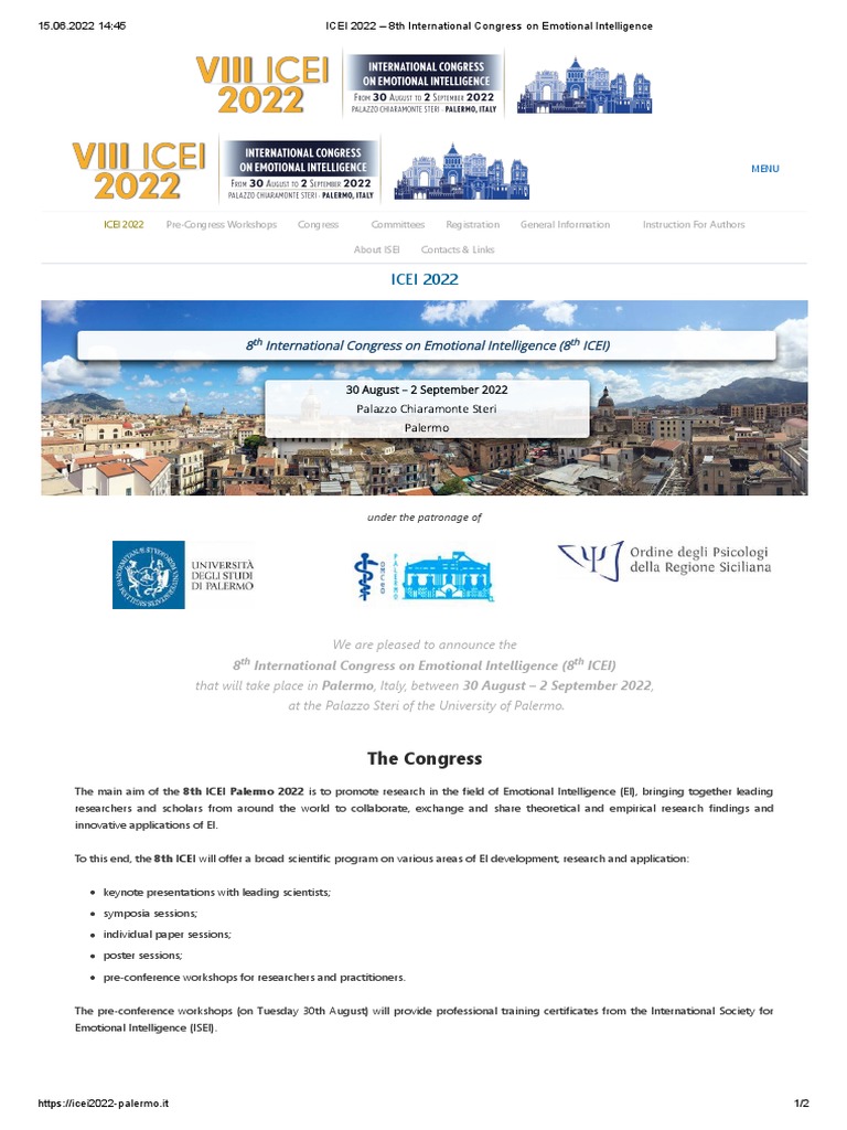 ICEI 2022 - 8th International Congress On Emotional Intelligence | PDF ...