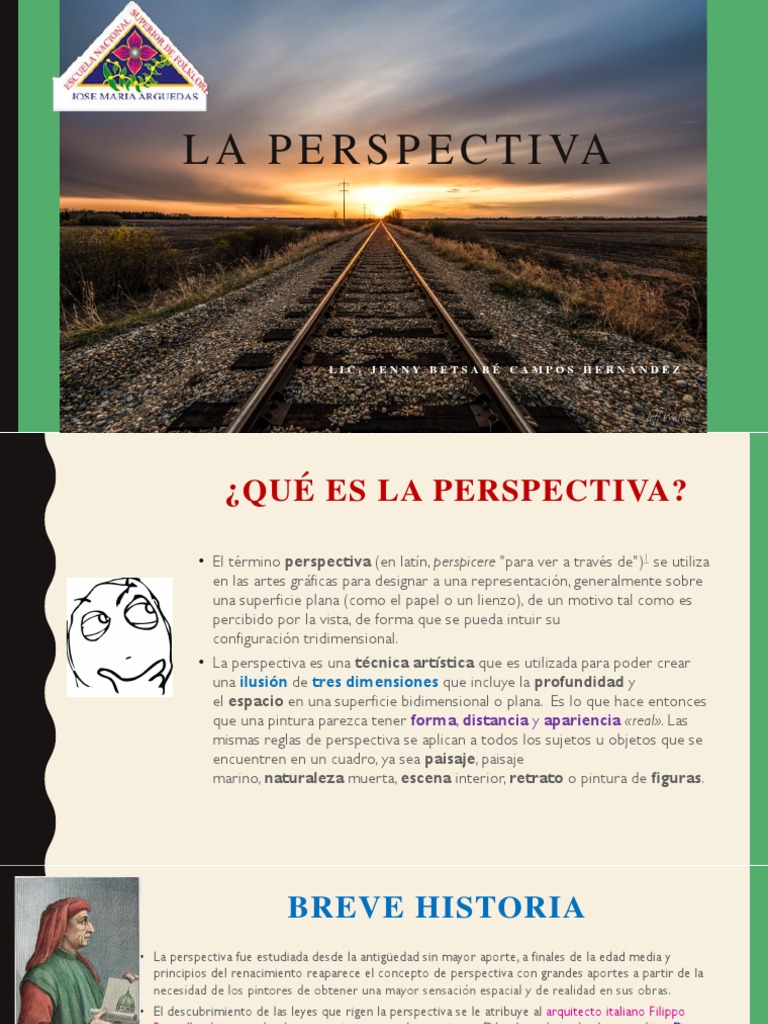 La Perspectiva | PDF | Perspectiva (Gráfica) | Geometría